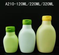 China 120ml 220ml 320ml PE Shampoo Bottles Childrens Shower Gel Bottles Round Custom Colors for sale