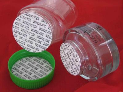 China White PE Foam Bottle Cap Seal Liner 90kg m3 Density Self Sealing for sale