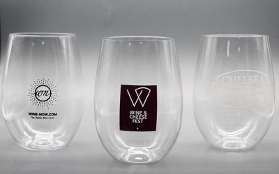 China 18oz Tritan PET No Foot Red Wine Cup 550ml Plastic Party Cup Custom Logo for sale