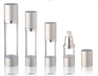 China 15ml-100ml Airless Pump Acrylic Bottle Golden Color Frost Body Aluminium Cap for sale