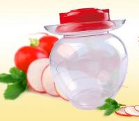China 500ml-5L Food Grade PET Pickle Jar with Handle for Kimchi Fermentation Storage for sale