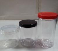 China 400ml 500ml 700ml Transparent PET Plastic Food Cans Tea Cans Candy Jars with Lids for sale