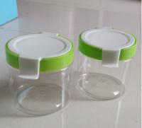 China 1L 2L PET Plastic Sealed Food Storage Jar for Coarse Grain Kitchen Use for sale