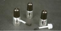 China Black 3ml High White Glass Nail Polish Bottle with Brush Factory Direct Sale for sale
