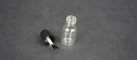 China Black 3ml High White Glass Nail Polish Bottle with Brush Factory Direct Sale for sale