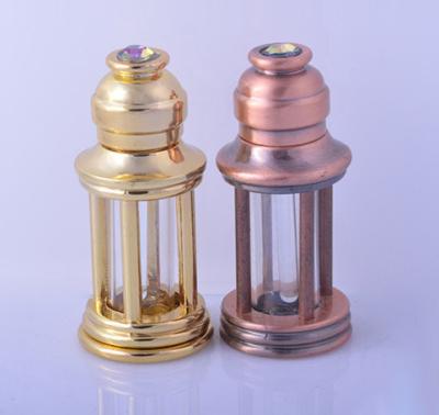China 3ml Alloy Retro Glass Perfume Dropper Bottle Essential Oil Roll On 3ml for sale