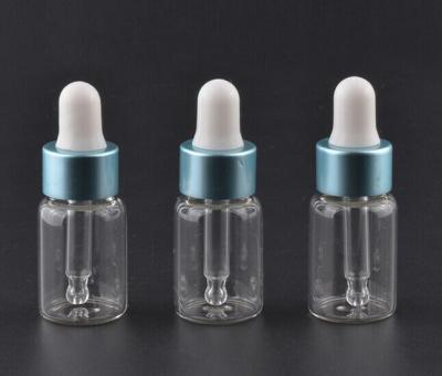 China 3ml light green essential oil glass dropper bottle sample bottles for sale