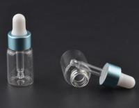 China 3ml Light Green Essential Oil Glass Dropper Bottle Sample Bottles 3ml for sale