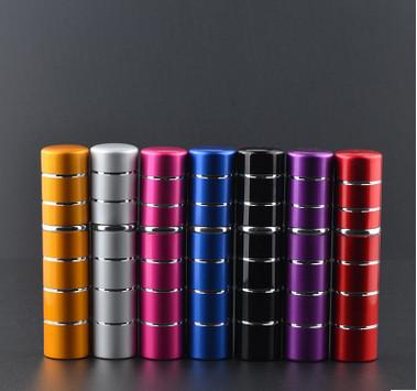 China 5ml Aluminum Coil Perfume Atomizer Refillable Glass Bottle for Travel for sale