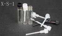 China 1ml Clear Glass Perfume Sample Tube Bottle 0.9cm Diameter 4cm Height for sale