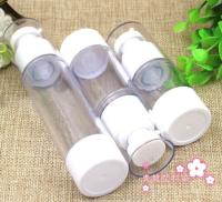 China 15ml 30ml 50ml Cosmetics Trial Samples Airless Bottle Vacuum Flask Emulsion Squeeze Bottle for sale