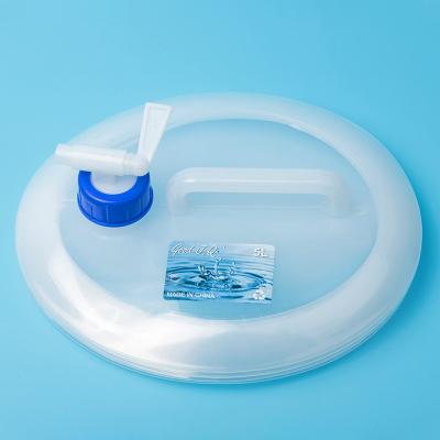 China Collapsible Plastic Cubitainers 3L 5L 10L 15L Foldable Outdoor Folding Bucket Telescopic Water Bag for sale