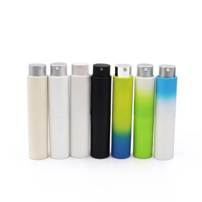 China 8ml 10ml Rotating Oral Spray Bottle Car Air Freshener Portable Perfume Dispenser Round PET ABS PP Glass for sale