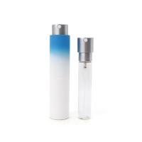 China 8ml 10ml Rotating Oral Spray Bottle Car Air Freshener Portable Perfume Dispenser Round PET ABS PP Glass for sale