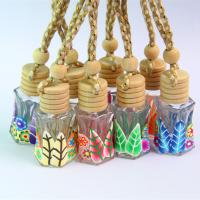China 6ml Hexagon Half Polymer Clay Perfume Bottle with Glass Core Eco Friendly for sale