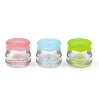 China 10g Acrylic ABS Plastic Cream Jar with Mushroom Head for Lip Balm and Sample Packaging for sale