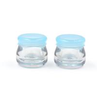 China 10g Acrylic ABS Plastic Cream Jar with Mushroom Head for Lip Balm and Sample Packaging for sale