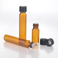 China Amber Glass Essential Oil Bottle 5ml 10ml with Black Cap for Perfume Sample Packaging for sale