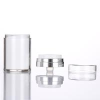 China 15g 30g 50g 100g Airless Acrylic Cream Jars for Cosmetic Packaging Plastic Lotion Jars for sale