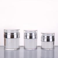 China 15g 30g 50g 100g Airless Acrylic Cream Jars for Cosmetic Packaging Plastic Lotion Jars for sale