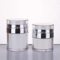 China 15g 30g 50g 100g Airless Acrylic Cream Jars for Cosmetic Packaging Plastic Lotion Jars for sale
