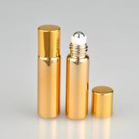 China 5ml Mini UV Glass Roll On Bottle with Aluminium Cap for Essential Oil Perfume Packaging for sale