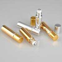 China 5ml Mini UV Glass Roll On Bottle with Aluminium Cap for Essential Oil Perfume Packaging for sale