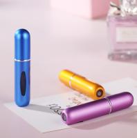 China 5ml Refillable Perfume Bottle Aluminum Atomizer Mini Spray Bottle for Travel for sale