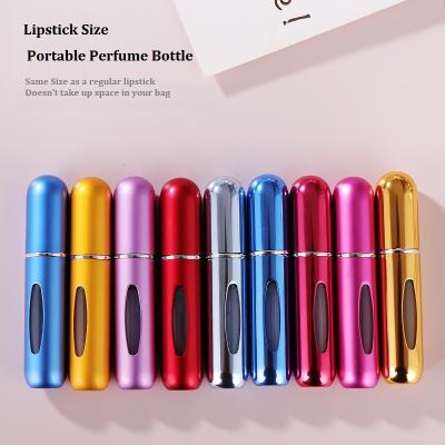 China 5ml Refillable Perfume Bottle Aluminum Atomizer Mini Spray Bottle for Travel for sale