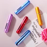 China 5ml Refillable Perfume Bottle Aluminum Atomizer Mini Spray Bottle for Travel for sale