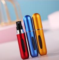 China 5ml Refillable Perfume Bottle Aluminum Atomizer Mini Spray Bottle for Travel for sale