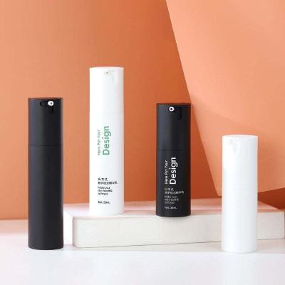 China Airless Lotion Pump Bottle 30ml 50ml Cosmetic Packaging Container with Pump for sale