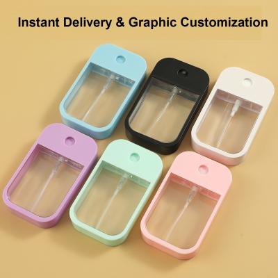 China Wholesale 45ml PET Silicone Credit Card Perfume Spray Bottle Portable Pocket Dispenser for sale