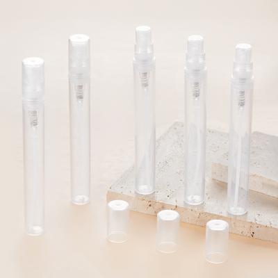 China 2ml 3ml 5ml Portable plastic perfume vial sprayer bottle liquid scent sample dispenser plastic small vial for sale