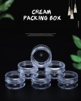 China Wholesale High Transparent PS Plastic Cream Jars 3g to 40g for Eyeshadow Cosmetic Packaging for sale