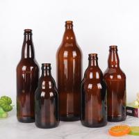 China Amber Glass Bottles 330ml 500ml 650ml 1000ml for Liquor Wine Whiskey Beer for sale