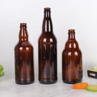 China Amber Glass Bottles 330ml 500ml 650ml 1000ml for Liquor Wine Whiskey Beer for sale