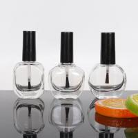 China Wholesale Clear Glass Nail Polish Bottles 5ml 10ml 15ml with Brush Cap for Cosmetic Nail Gel for sale
