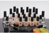 China Wholesale Clear Glass Nail Polish Bottles 5ml 10ml 15ml with Brush Cap for Cosmetic Nail Gel for sale