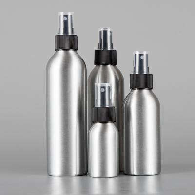 China Aluminium Spray Bottle 30ml to 500ml Leak Proof Screw Cap or Spray Head Durable Eco Friendly Packaging for sale