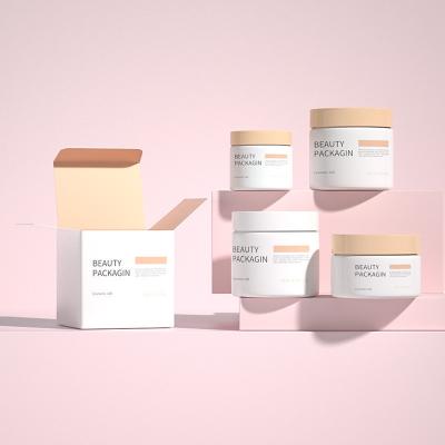 China Custom 60-500ml Leak Proof Plastic Cream Jars PP Cap Cosmetic Packaging for sale