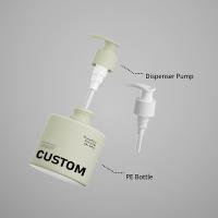 China 300ml Plastic Cosmetic Pump Bottle for Shampoo Body Wash Conditioner with Silk Screen Printing for sale