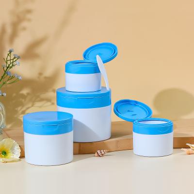 China Double-layer Cream Jars, Multi-Purpose Empty Cosmetic Cream Container, Leak-Proof Dust-Proof Skincare Storage Jar for Facial Cream, Body Lotion, Cleansing Mud Mask, Plastic Cream Jars for sale