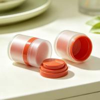 China 15g 30g 50g Airless Vacuum Cosmetic Cream Jars Semi-Frosted Plastic Container Jar for Skincare Cream Lotion Packaging  Twist-Lock Airless Cream Jar Frosted Translucent Jar for Face Moisturizer for sale