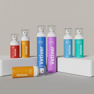 China Multi-size PET Cosmetic Spray Bottle, Fine Mist Sprayer with Transparent Overcap for Body Mist & Personal Care for sale