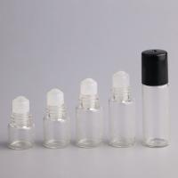 China 1ml 2ml 3ml 4ml 5ml Glass Roll On Bottles, Amber Clear Essential Oil Roller Bottles for Perfume for sale