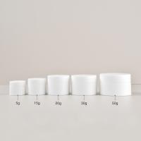 China 5g 15g 20g 30g 50g Matte PP Cream Jars, Double Wall Plastic Cosmetic Jar for Face Cream Mask Packaging for sale