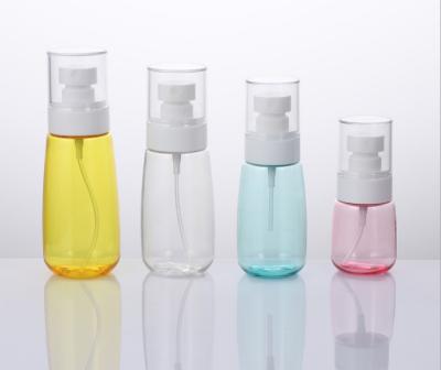 China PETG Plastic Hand Sanitizer Spray Bottle 30ml 100ml Fine Mist Spray Pump Custom Logo for sale