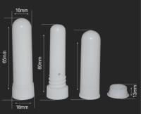 China Plastic PP Nasal Inhaler Stick 10ml Essential Oil Aromatherapy Tube with Cotton Wicks for sale