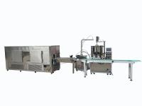 China JYSK-C+ Double Heads Gear Pump Fill Quantitative Heating Machine 5KW 380V with Freezing Tunnel 40-140 pcs/min for sale